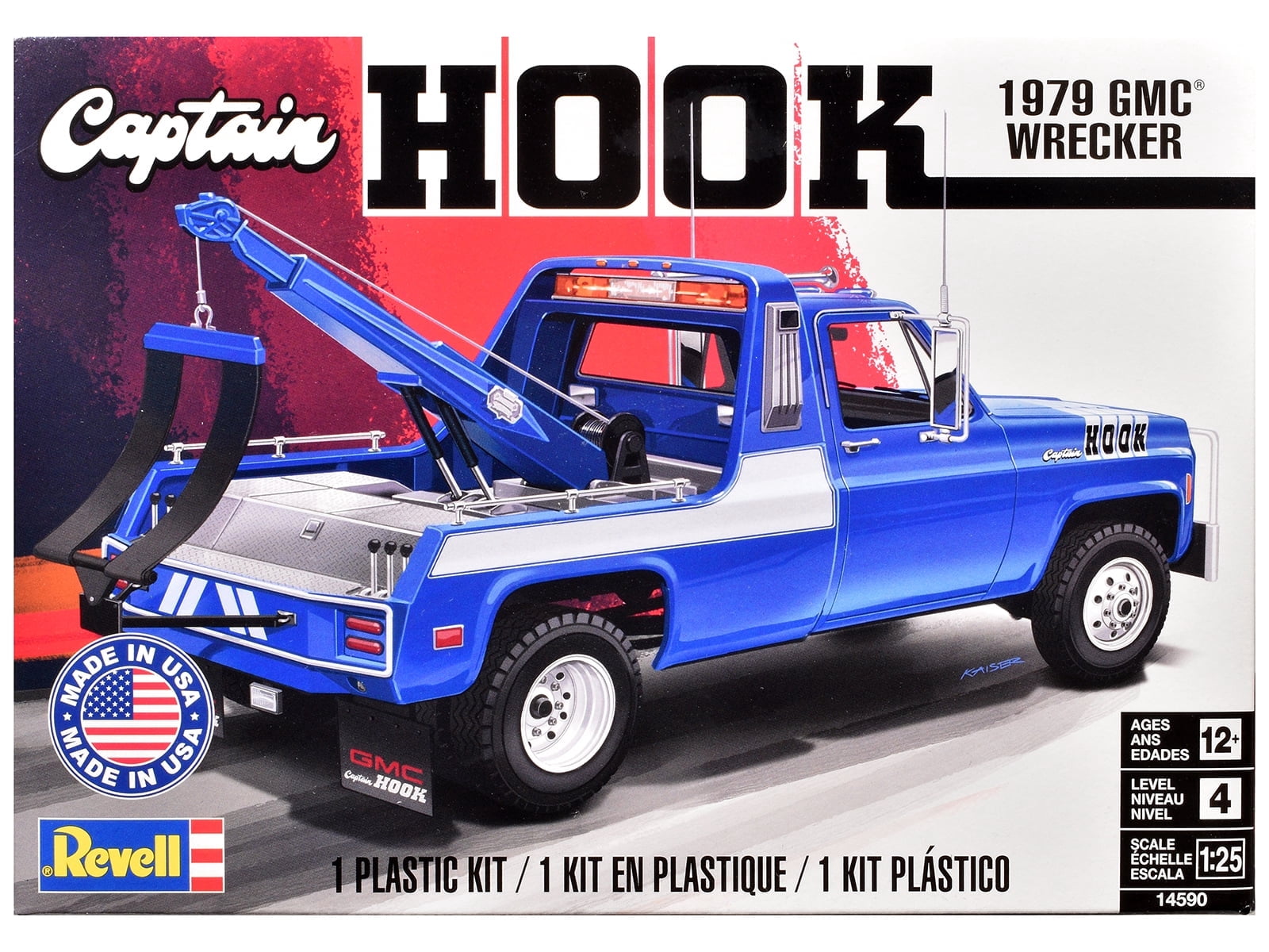 Revell Level 4 1979 GMC Wrecker Tow Truck Captain Hook 1/25 scale ...