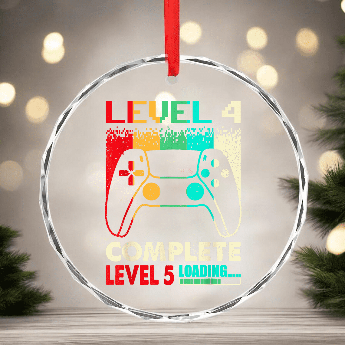 Level 4 Complete Level 5 Loading 4 Years Wedding Anniversary Ornament ...