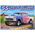 Level 4 Model Kit 1955 Chevrolet Bel Air Street Machine 2-in-1 Kit 1/24 ...