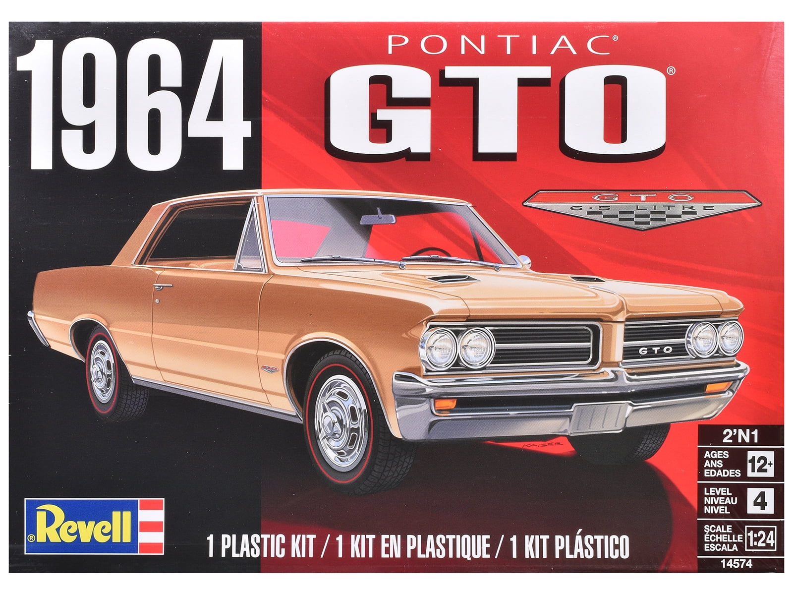Level 4 Model Kit 1964 Pontiac GTO 2-in-1 Kit 1/24 Scale Model by ...