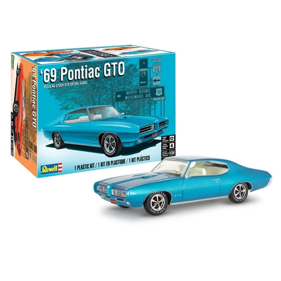 Level 4 Model Kit 1969 Pontiac GTO 2-in-1 Kit 1/24 Scale Model by ...