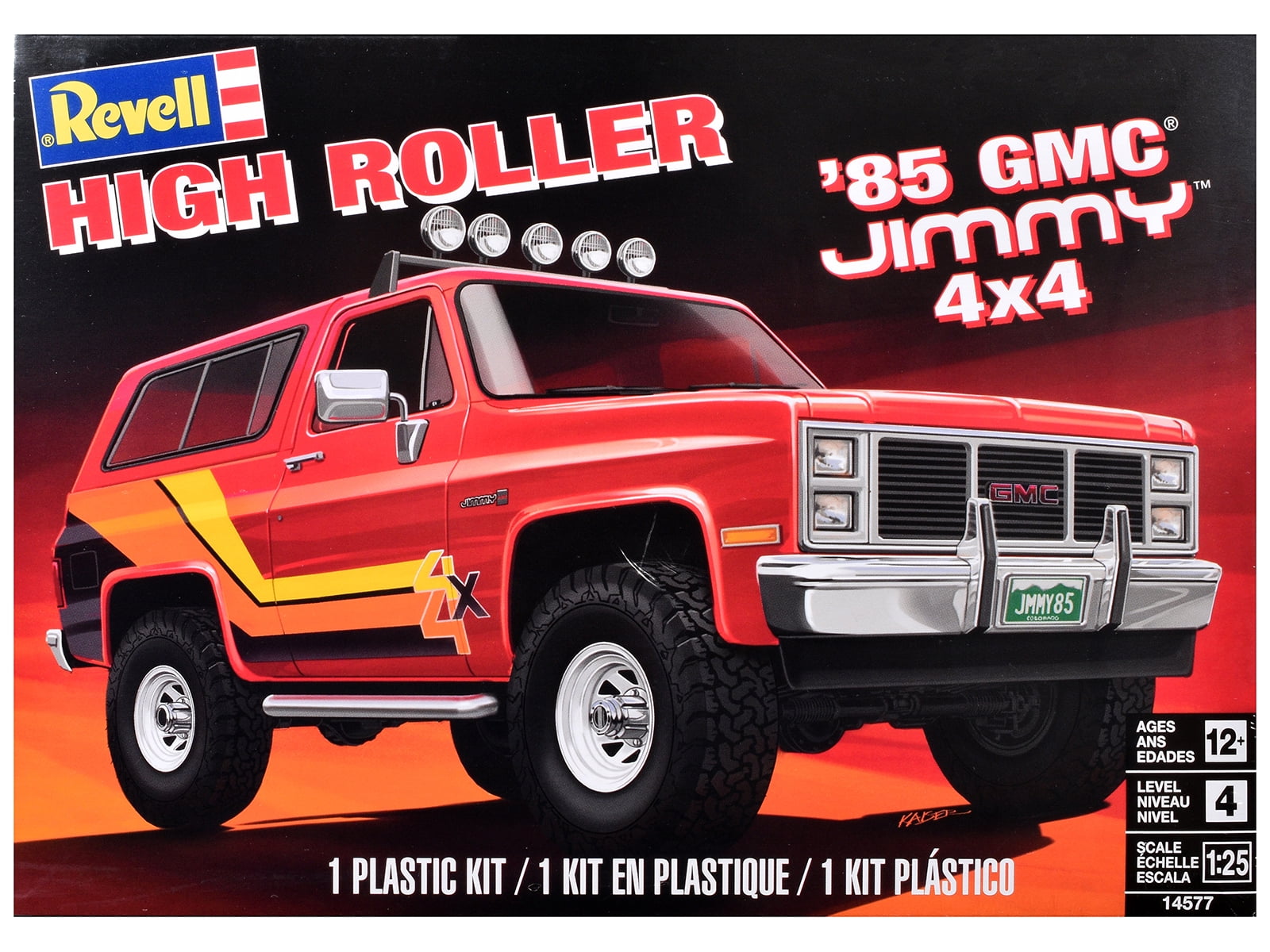 Level 4 Model Kit 1985 GMC Jimmy 4x4 "High Roller" 1/25 Scale Model by ...