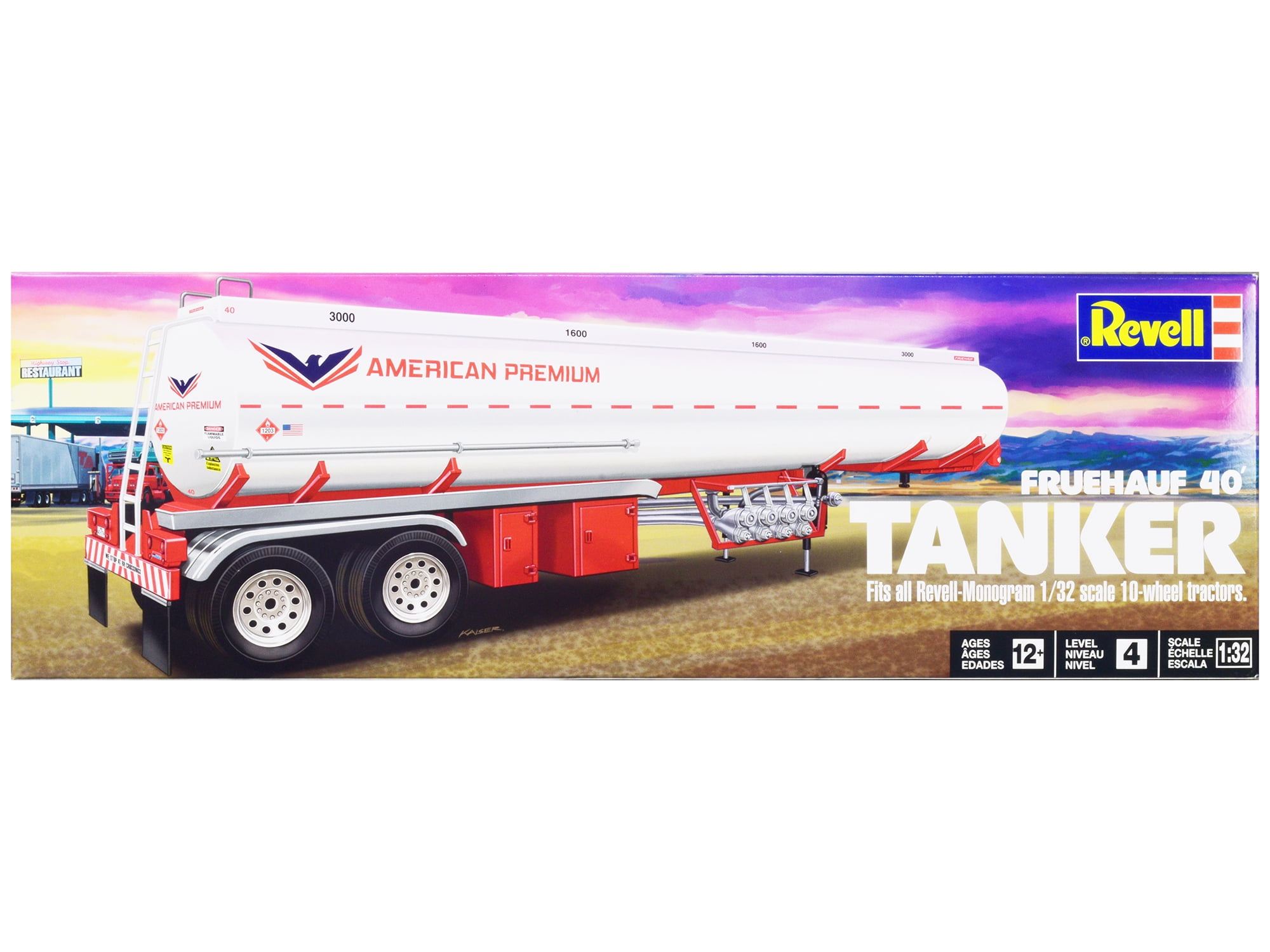 Level 4 Model Kit Fruehauf 40' Tanker Trailer 1/32 Scale Model by ...