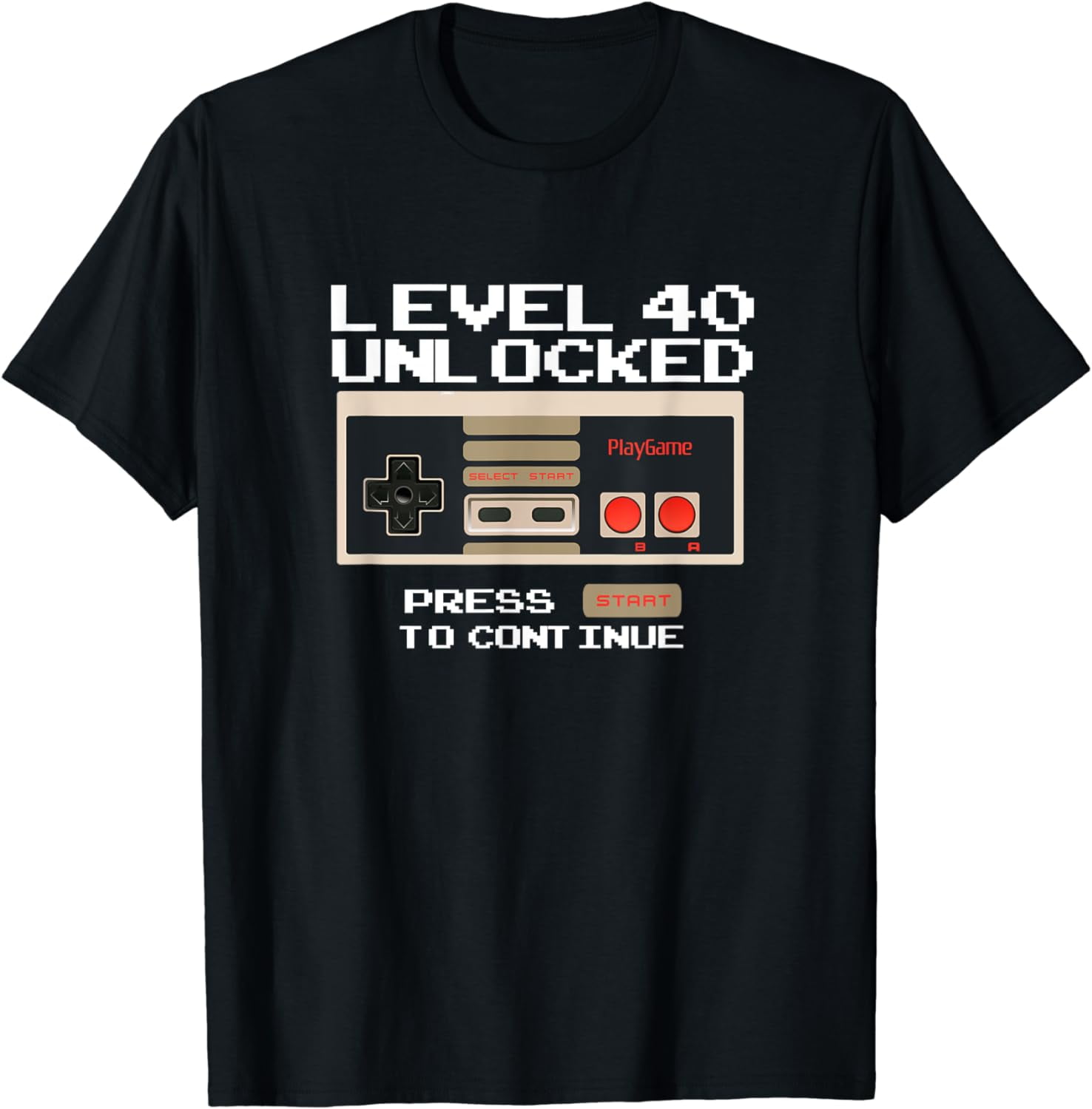 Level 40 Unlocked Video Gamer 40th Birthday T-Shirt - Walmart.com