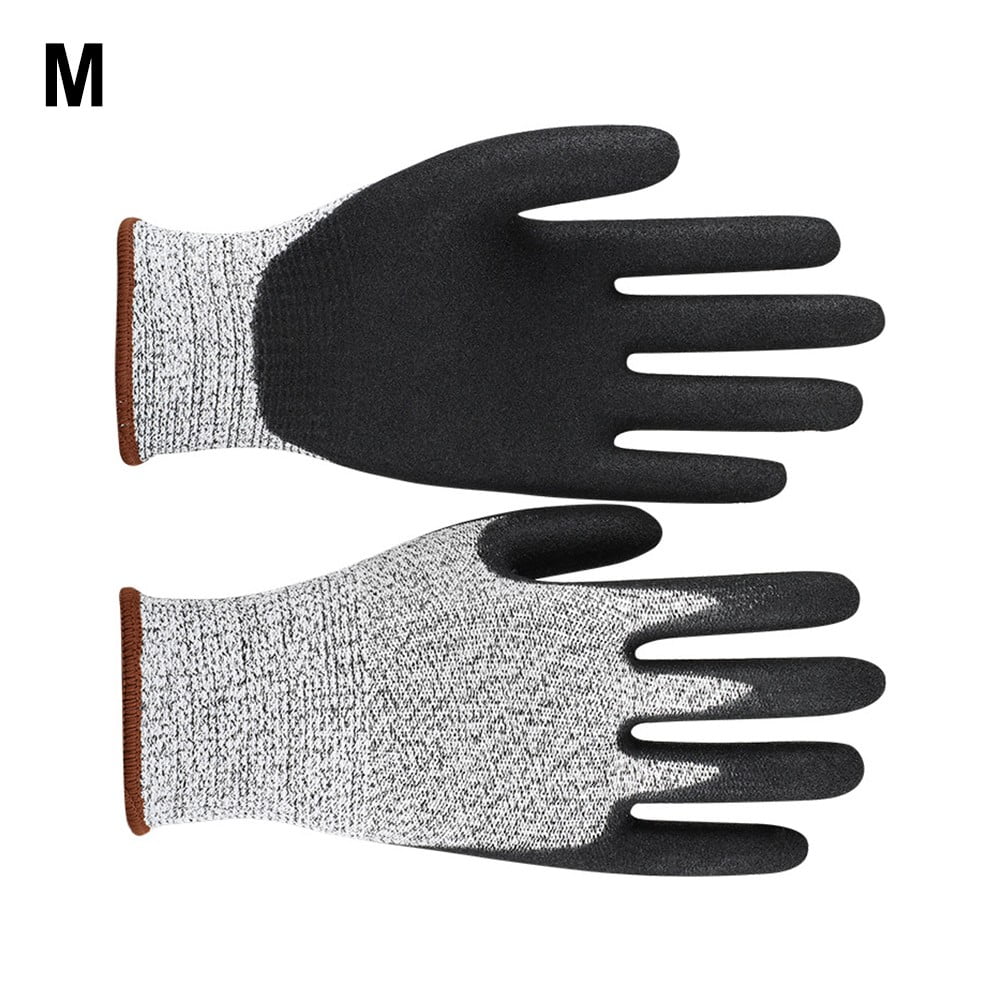 Level 5 Cut Resistant Nitrile Scrub Gloves Kitchen and Gardening Work ...