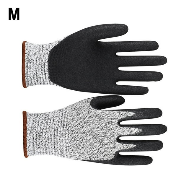 Level 5 Cut Resistant Nitrile Scrub Gloves Kitchen and Gardening Work ...