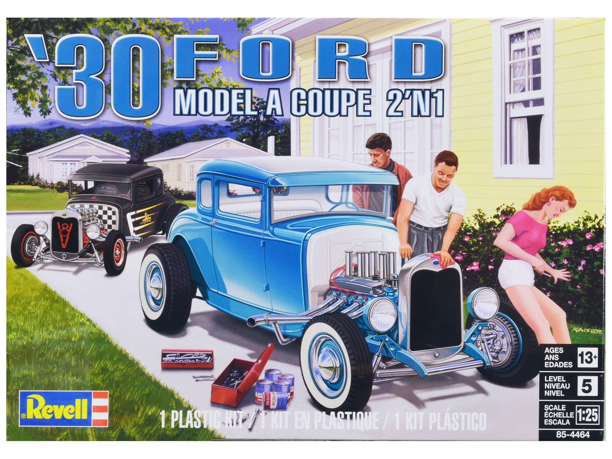 Level 5 Model Kit 1930 Ford Model A Coupe 2-in-1 Kit 1/25 Scale Model ...
