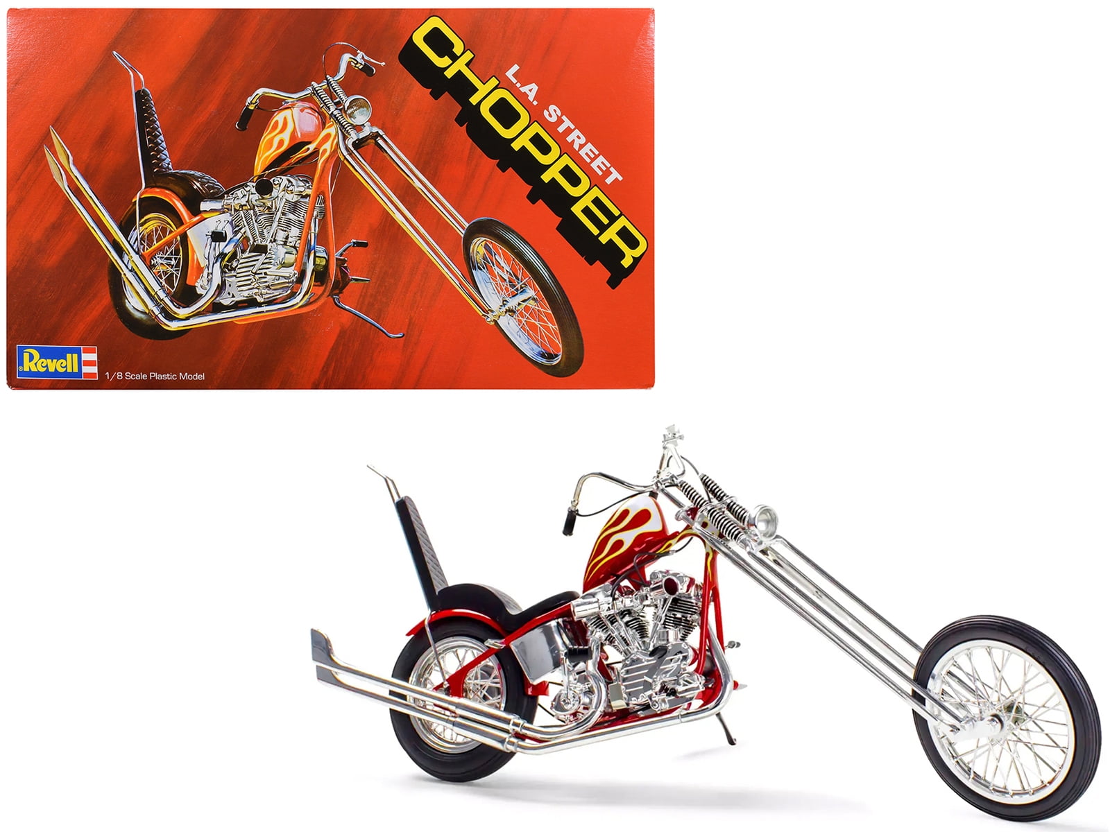 Level 5 Model Kit LA Street Chopper Motorcycle 1/8 Scale Model by ...