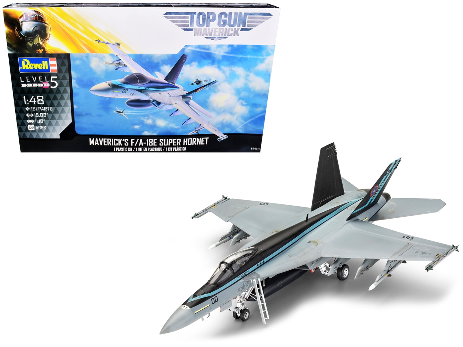 Level 5 Model Kit Maverick's F/A-18E Super Hornet Jet "Top Gun ...