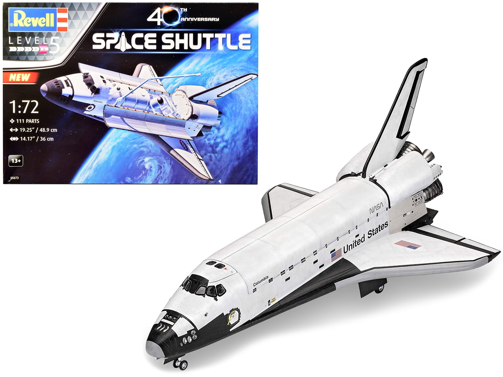 Level 5 Model Kit NASA Space Shuttle 40th Anniversary 1/72 Scale Model ...