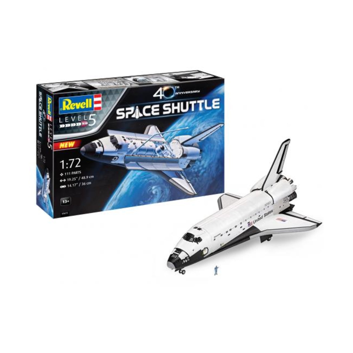 Level 5 Model Kit NASA Space Shuttle 40th Anniversary 1/72 Scale Model ...