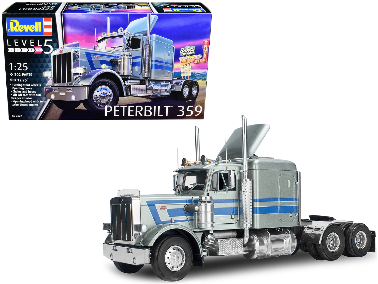 Level 5 Model Kit Peterbilt 359 Truck Tractor 1/25 Scale Model by ...