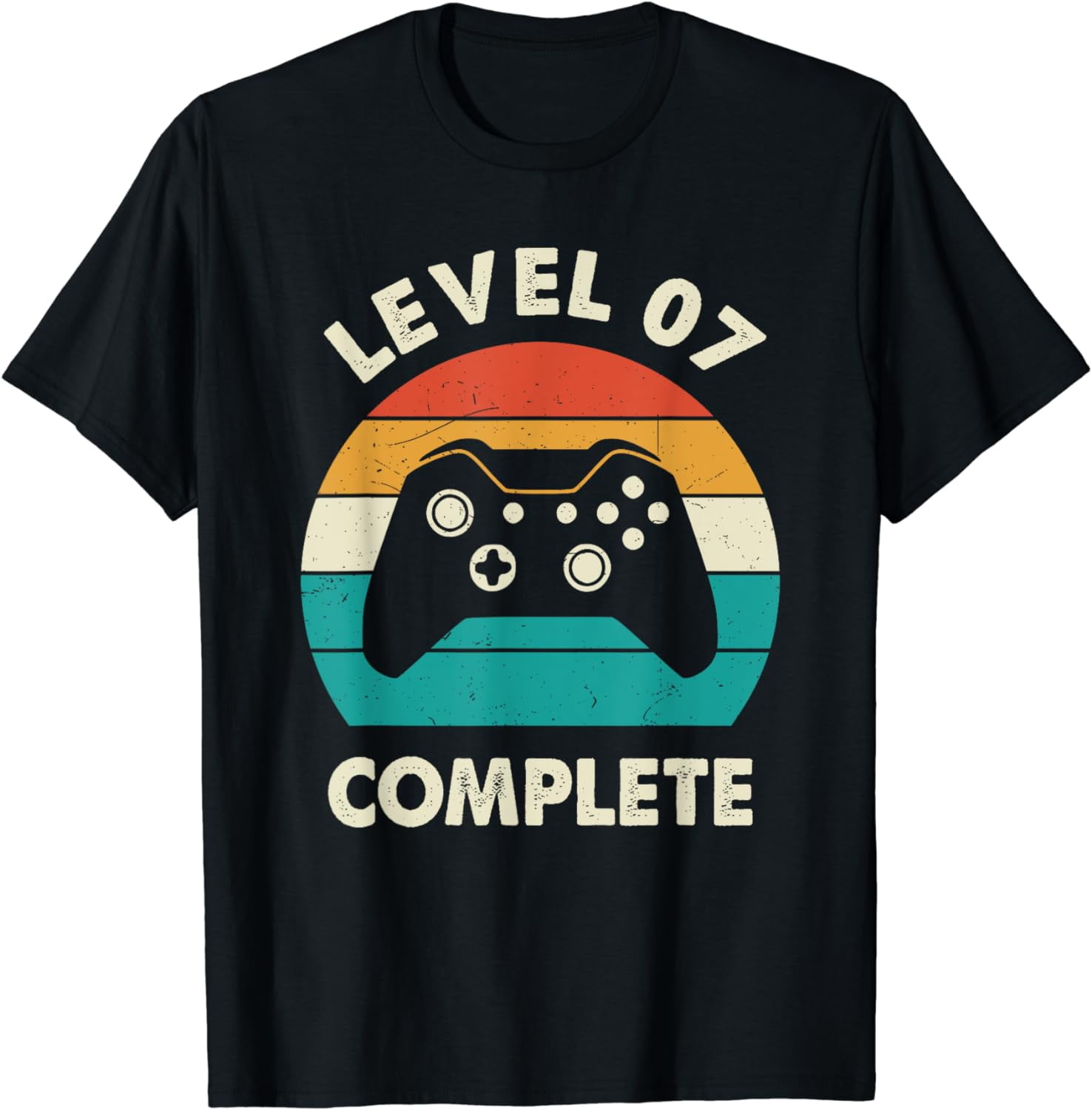 Level 7 Complete T-Shirt Funny 7th Wedding Anniversary For Couples ...
