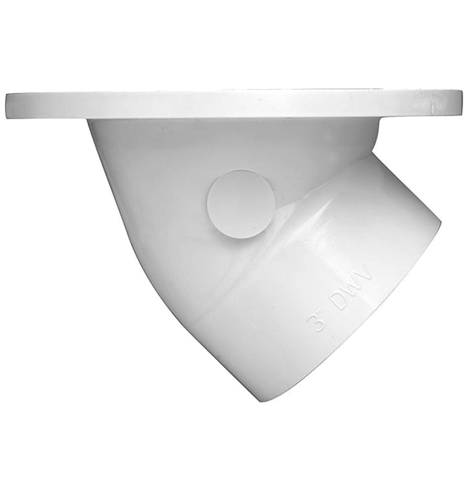 Level Fit Closet Flange, PVC 3-Inch/4-Inch - White Offset Flange for ...