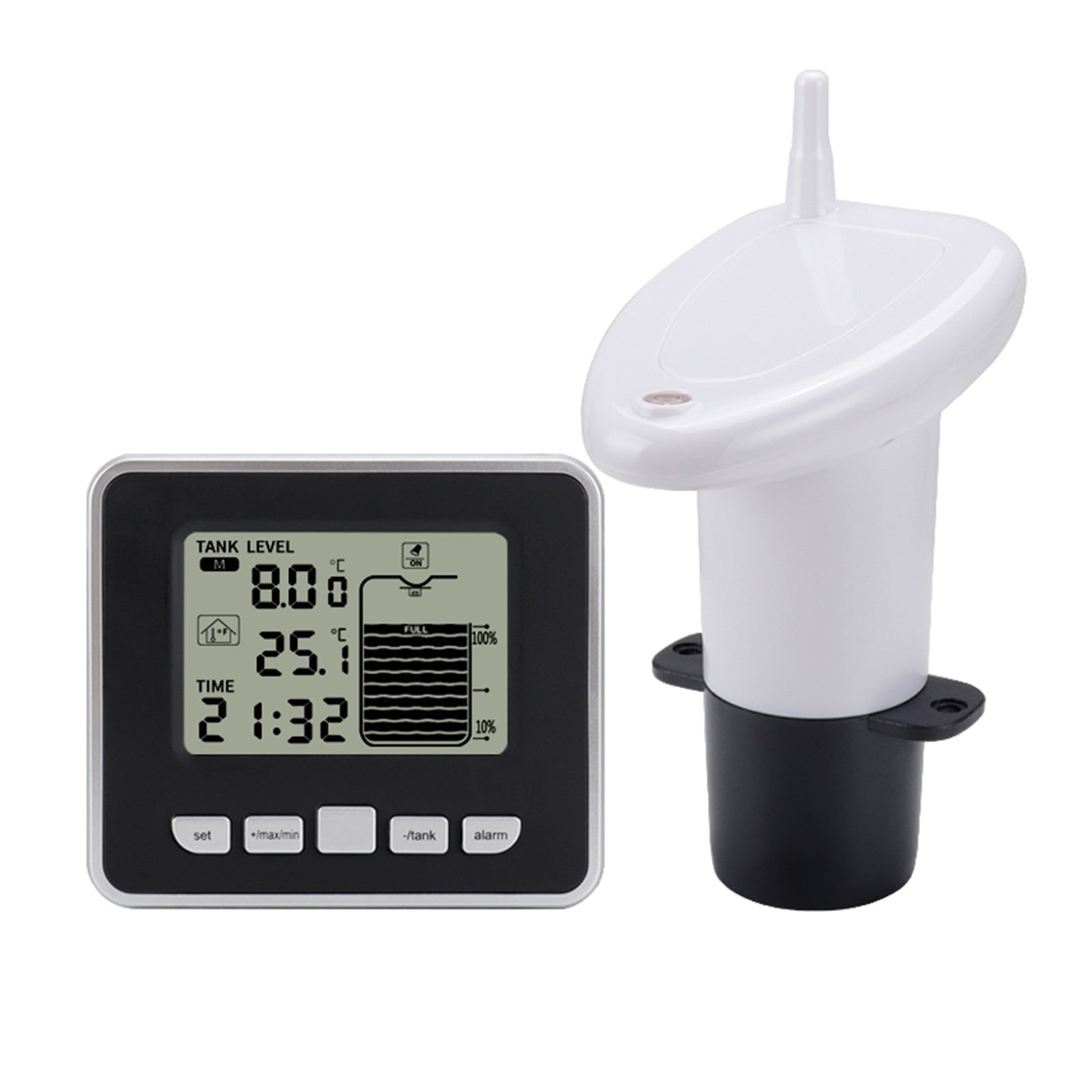 Level Indicator Ultrasonic Level Gauge Water Tank Liquid Depth Gauge ...