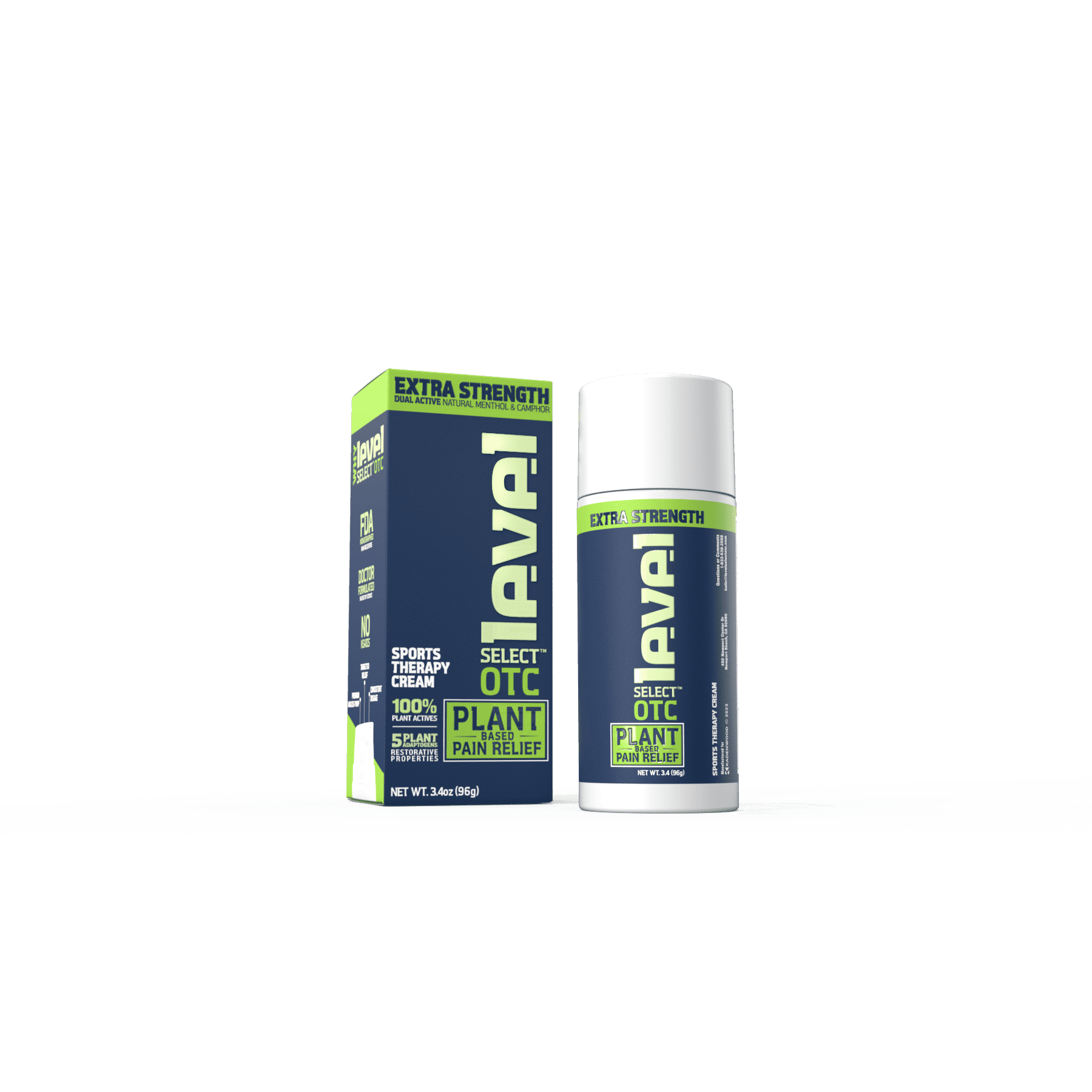 Level Select OTC Sports Therapy Cream; Topical Pain Relief 3.4oz ...