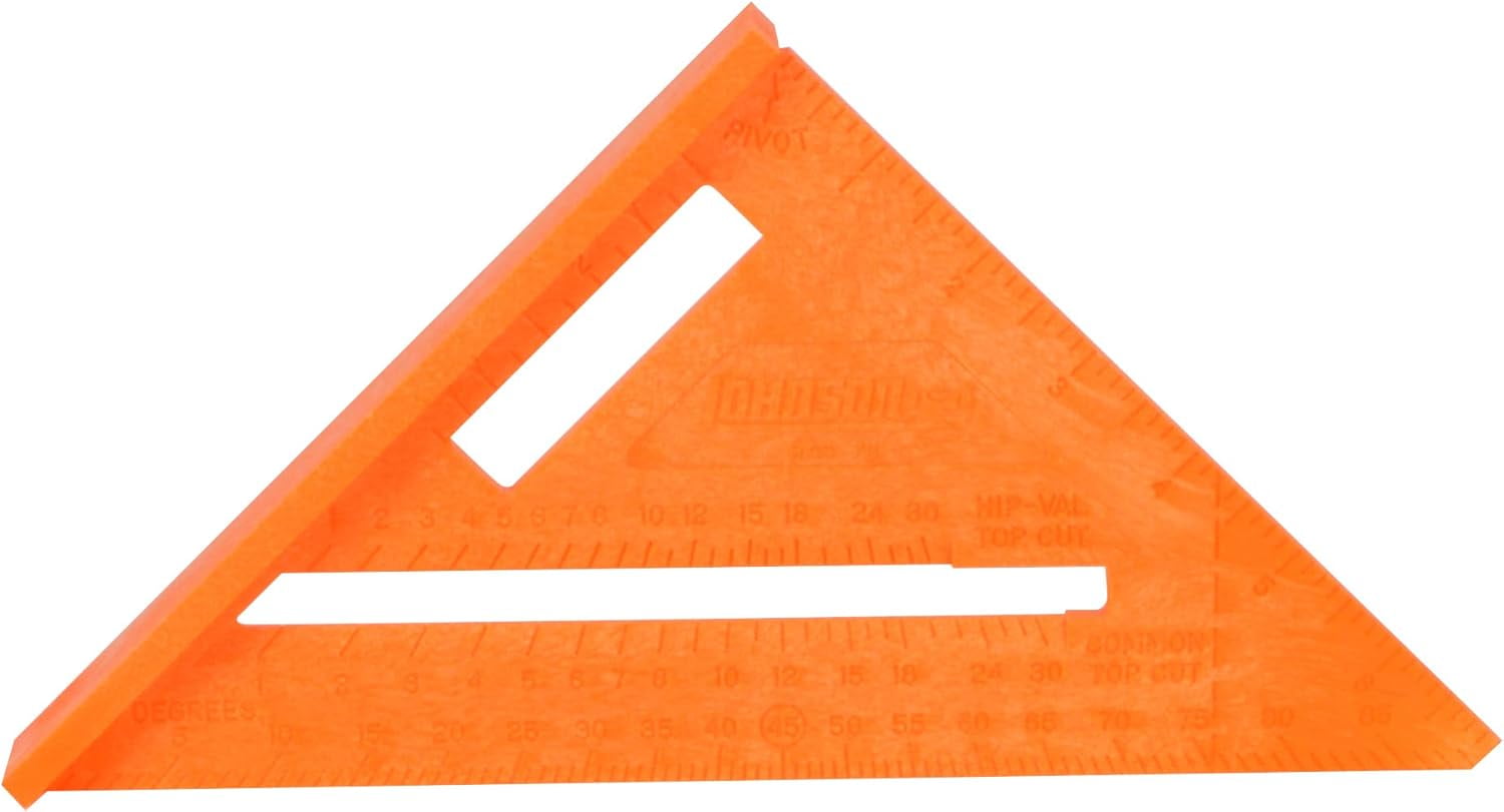 Level & Tool RAS-70B-ORAN Structo-Cast Rafter Square, 7", Orange, 1 ...