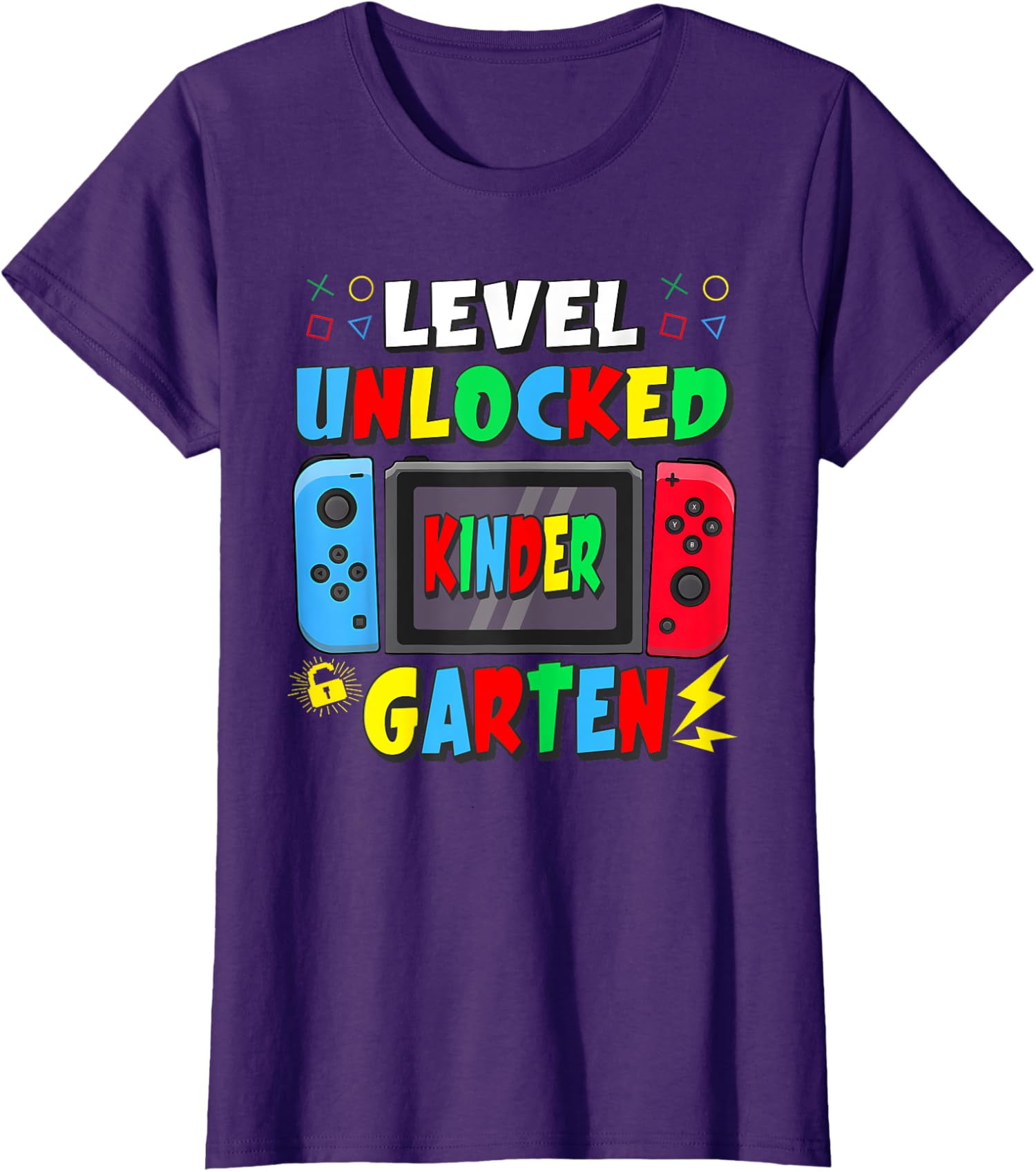 Level Unlocked Back to School First Day Funny Gamer Design for Kids ...