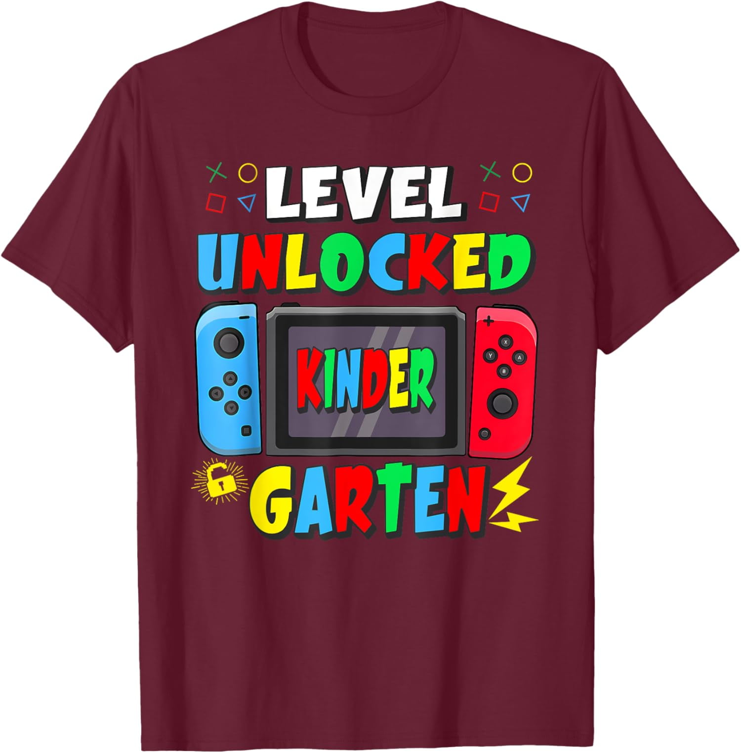 Level Unlocked Back to School First Day Funny Gamer Design for Kids ...