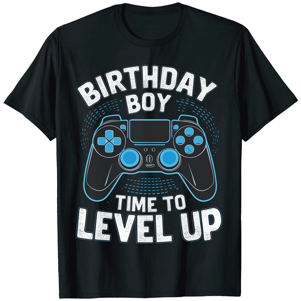 Level Up Birthday Boy Gaming Adventure Shirt - Walmart.com