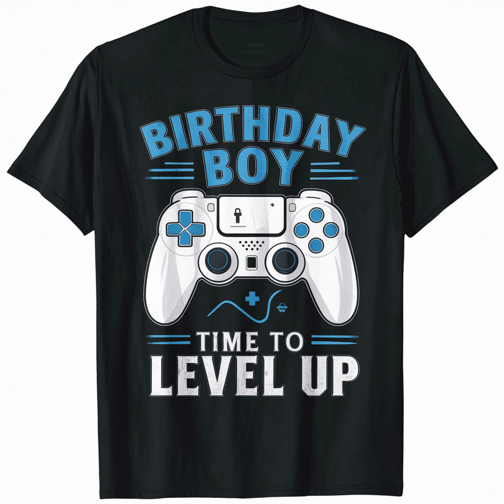 Level Up Birthday Boy Video Game Fun T-Shirt - Walmart.com