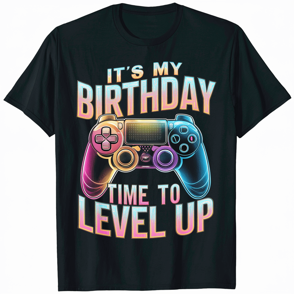 Level Up Celebration Birthday Boy Tee - Walmart.com