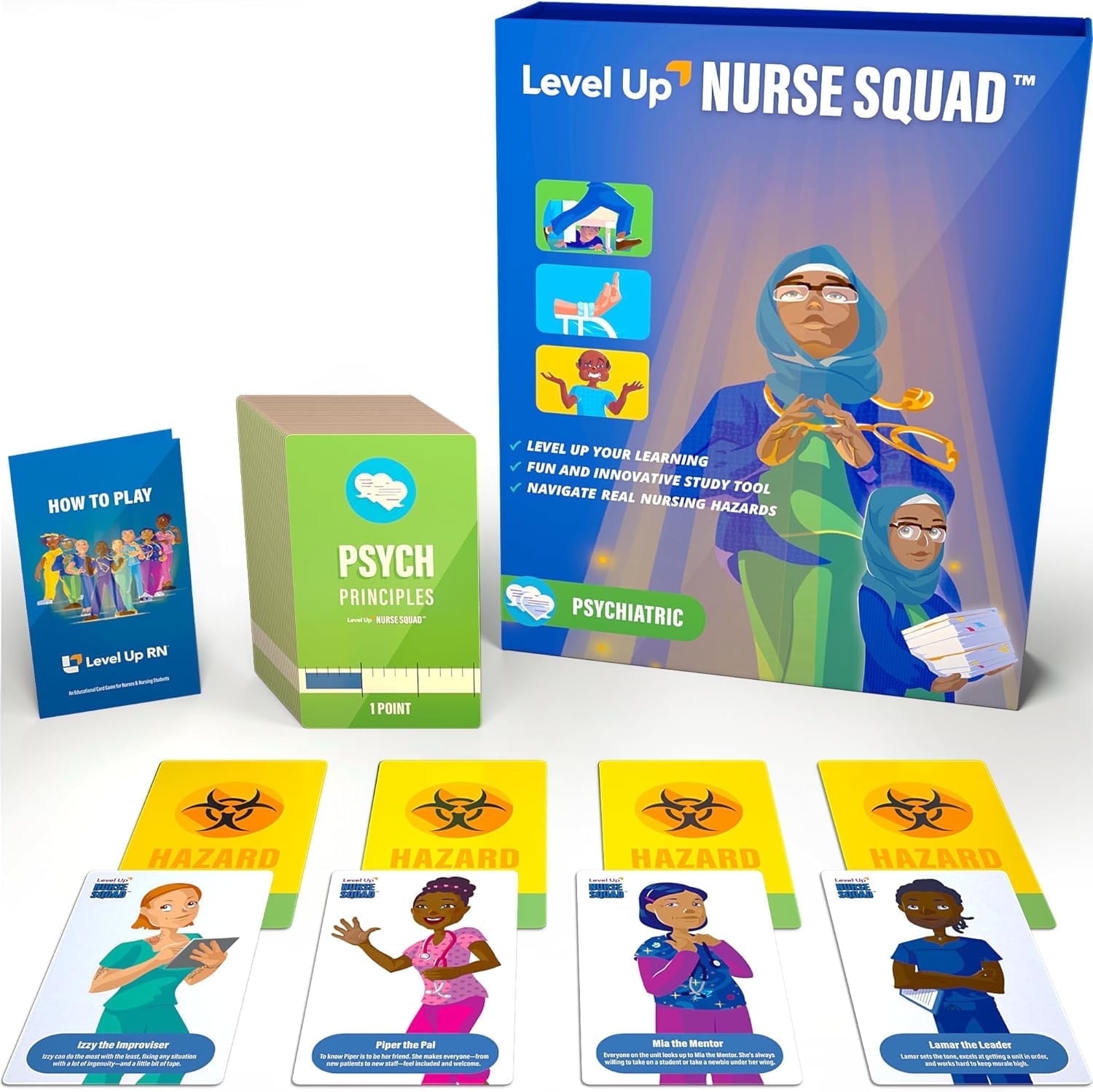 Level UP RN Psychiatric Mental Health Flash Cards Game – Nursing School ...