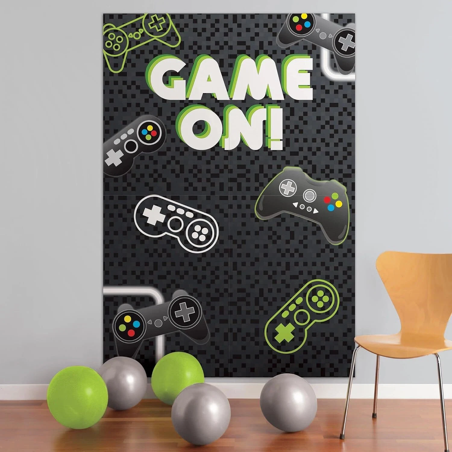 Level Up Video Game Gamer Kids Birthday Party Scene Setters Wall ...