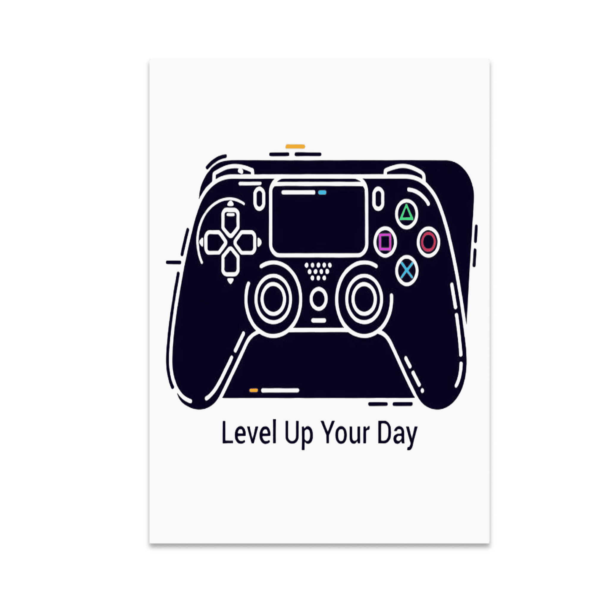 Level Up Your Day Minimalist Gaming Wall Art - Gamer Room Decor - 13x19 ...