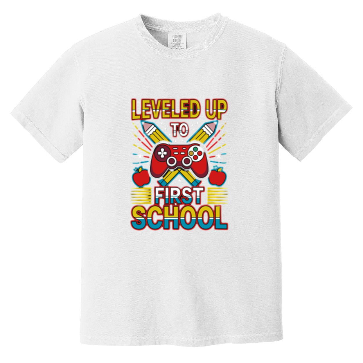 Leveled Up To First Grade Funny Back To School Design Gift Comfort ...