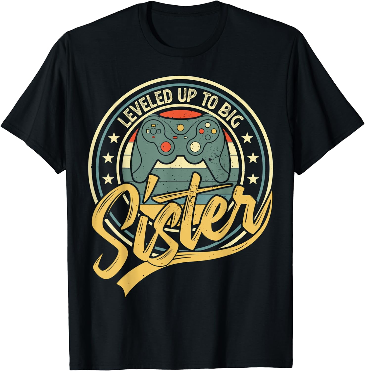 Leveled up to Big Sister I am Going to be a Big Sister T-Shirt ...