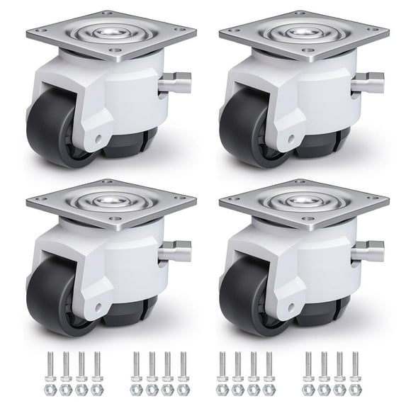 Leveling Casters, Workbench Heavy Duty Casters Set of 4, Upgraded ...