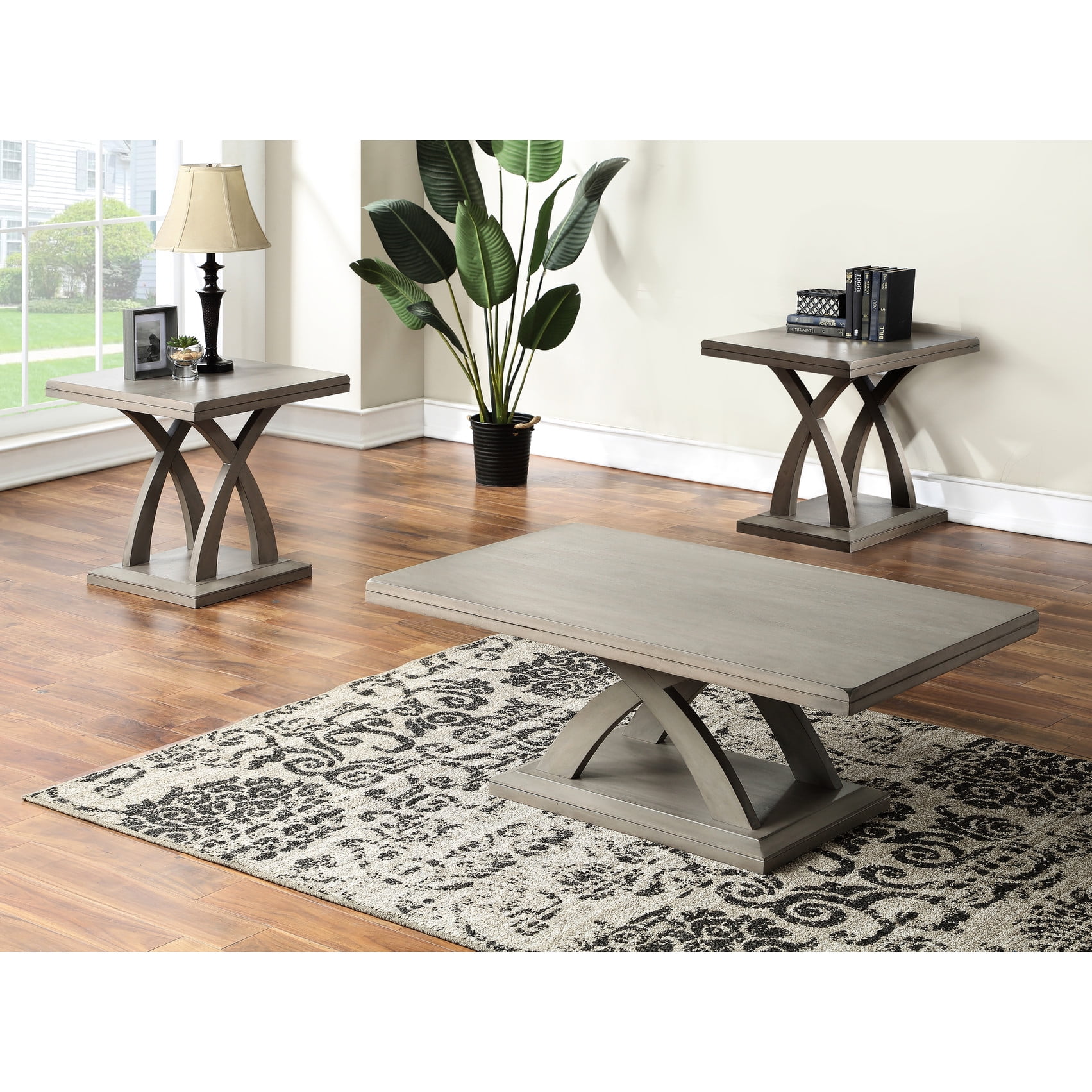 Leveling Feature for Uneven Ground - Gray Table Set Ensuring a Flat ...