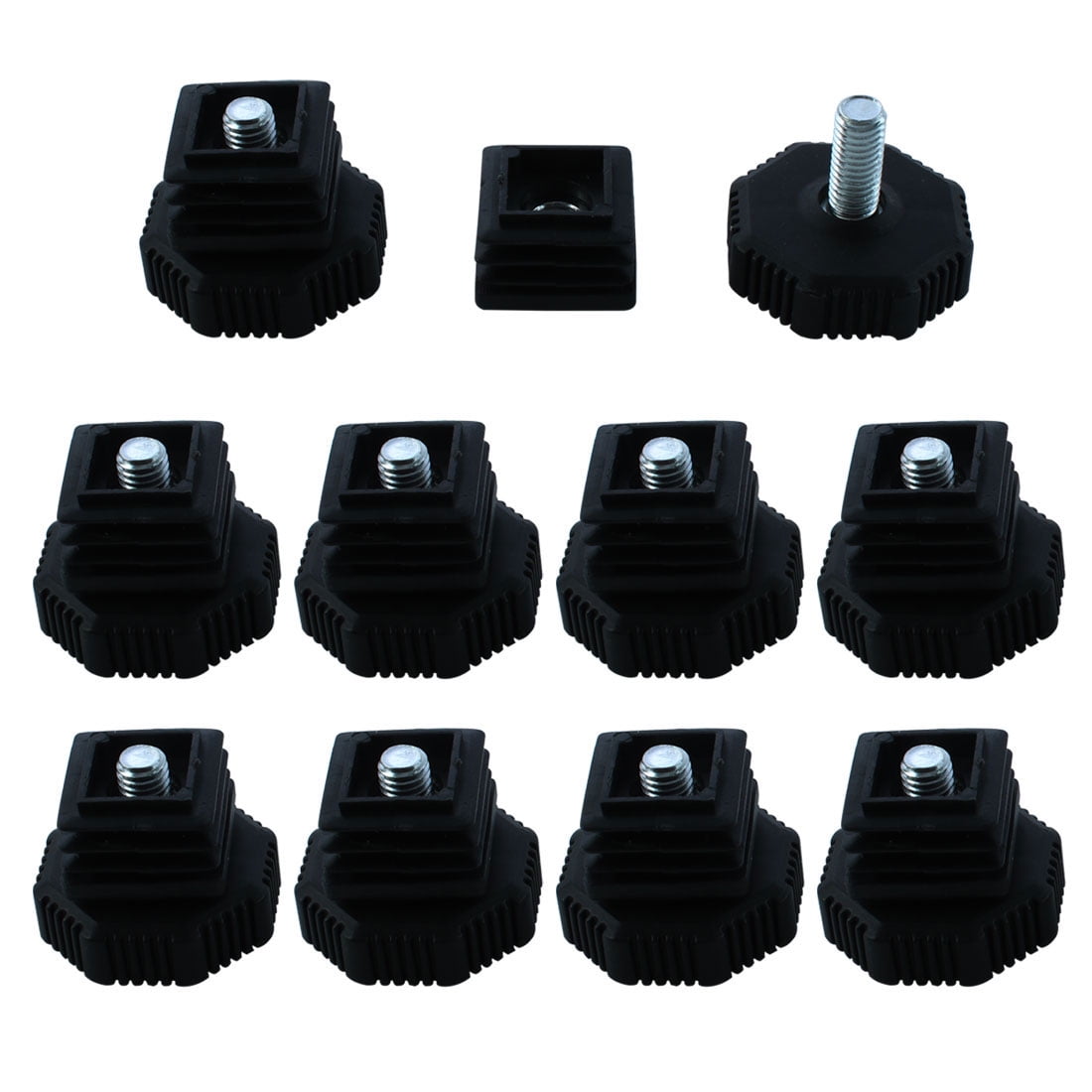 Leveling Feet 25 x 25mm Square Tube Inserts Furniture Adjustable ...