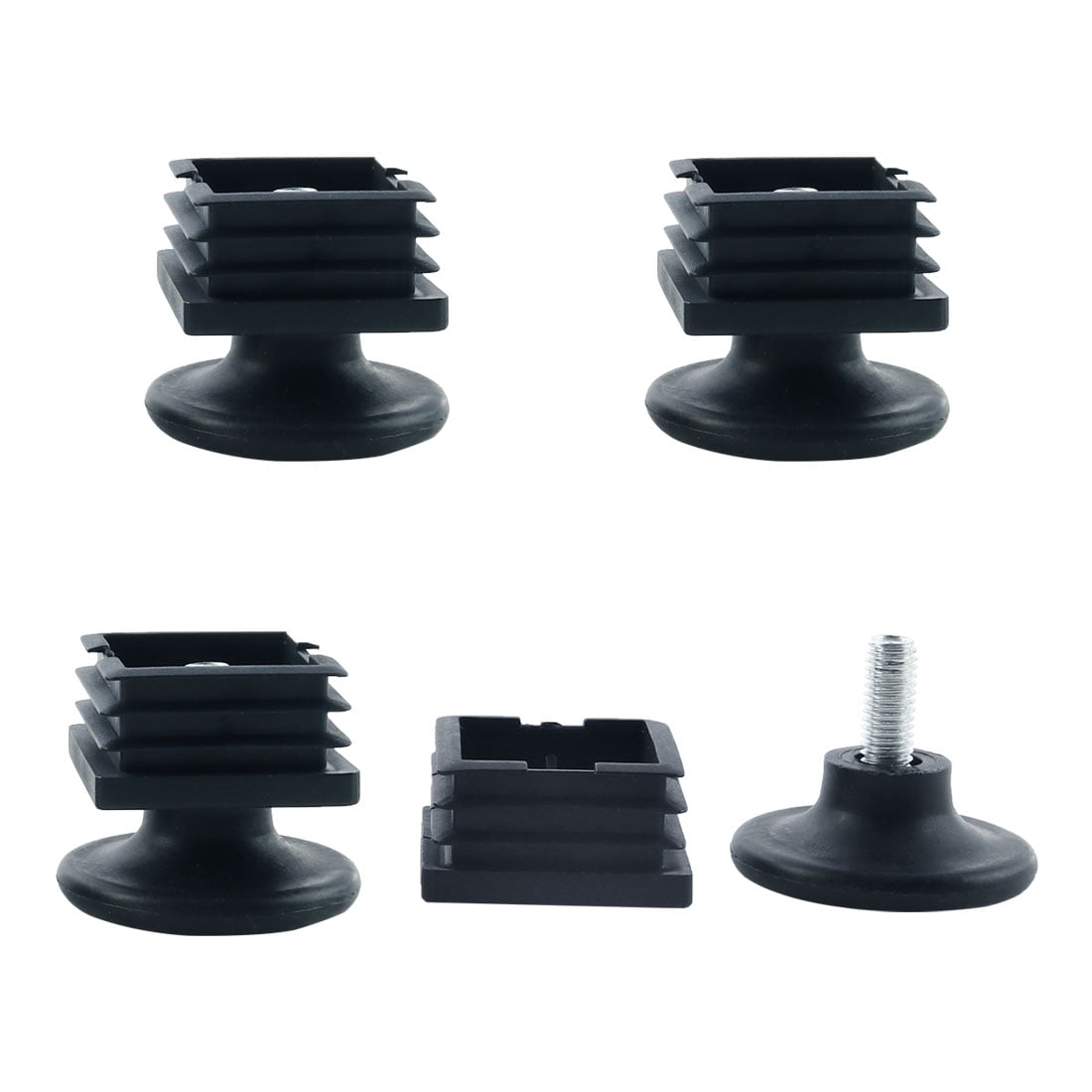 Leveling Feet 38 x 38mm Square Tube Inserts Kit Furniture Glide ...