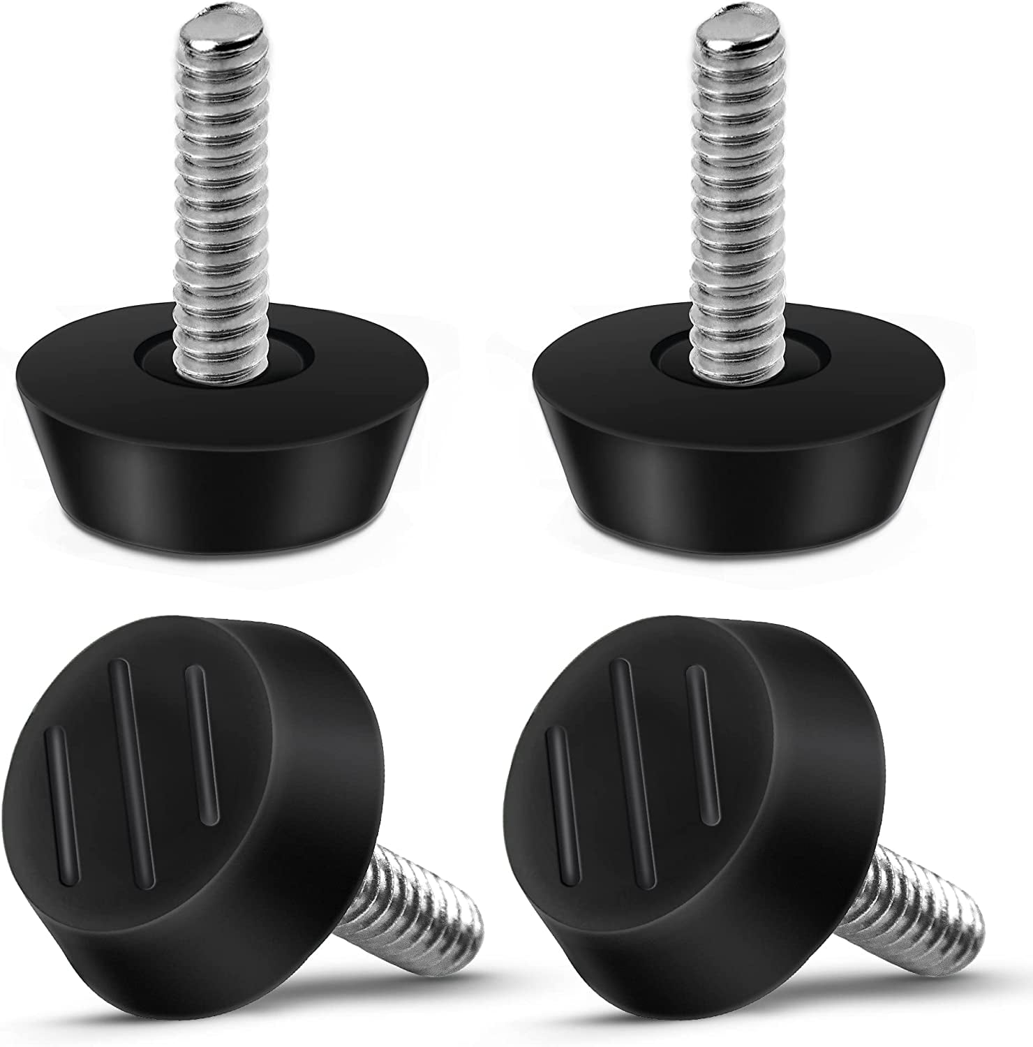 Leveling Feet Adjuster 20 Pcs M6 x 15mm Screw On Furniture Glide ...