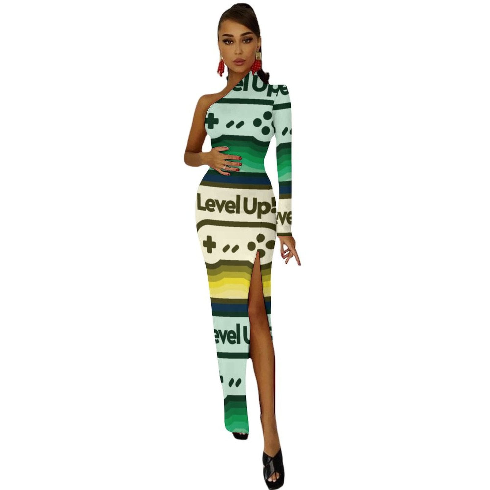 Leveling Up I Half Dleeve Split Dress women dress Dress for pregnant ...