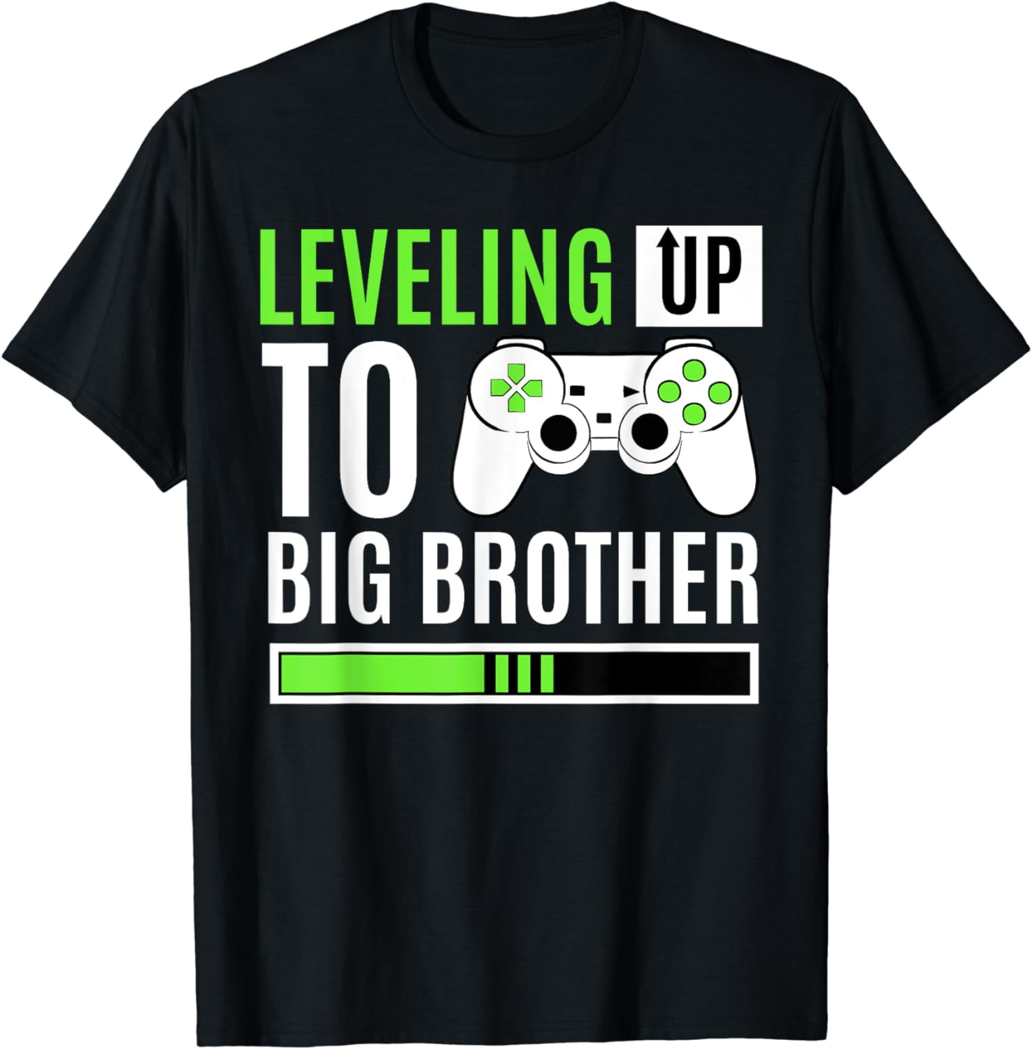 Leveling Up To Big Brother Gaming Baby Gender Announcement T-Shirt ...