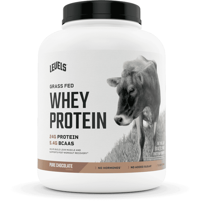 Levels Natural Whey Protein Concentrate, Grass Fed, No Hormones, Pure ...