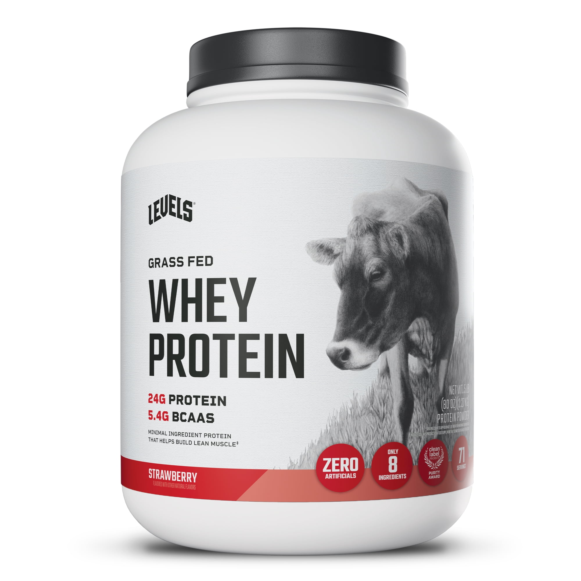 Free Shipping! Levels Grass Fed Whey Protein Powder, No Artificial ...