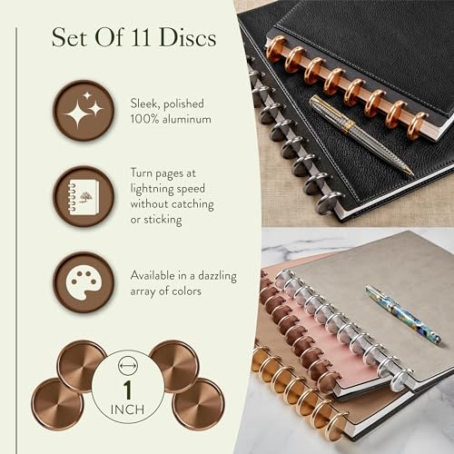 Levenger Aluminum Metal Circa Discs Binder Rings for Discbound ...