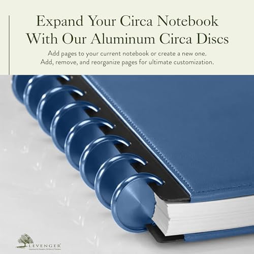 Levenger Aluminum Metal Circa Discs Binder Rings for Discbound ...