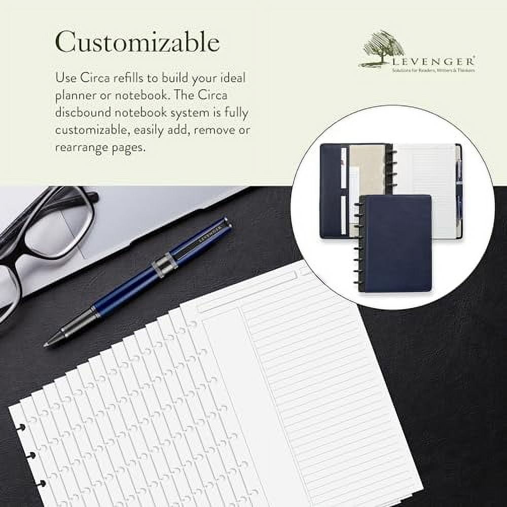 Levenger Circa Annotation 1/4 Inch Ruled Discbound Paper Refill, Disc ...