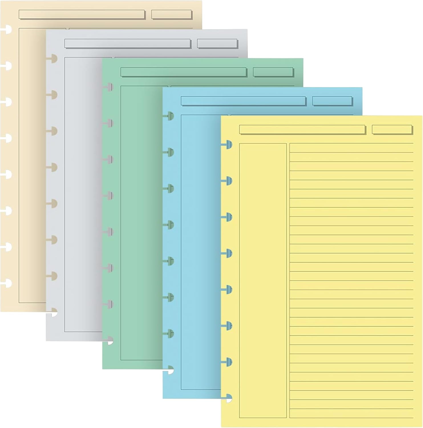 Levenger Circa Annotation 1/4 Inch Ruled Discbound Paper Refill, Disc ...