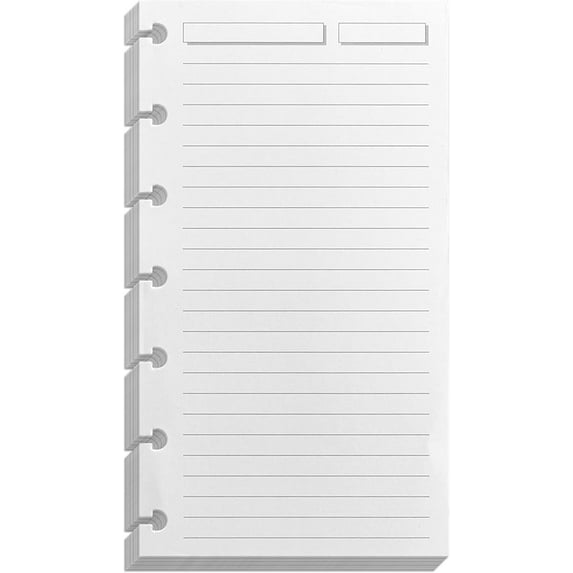 Levenger Circa Full-Page 1/4 Inch Ruled Discbound Paper Refill, Disc ...