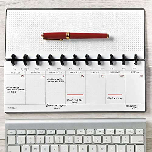 Levenger Circa Keyboard Start-Anytime Weekly Planner Refill - Walmart.com