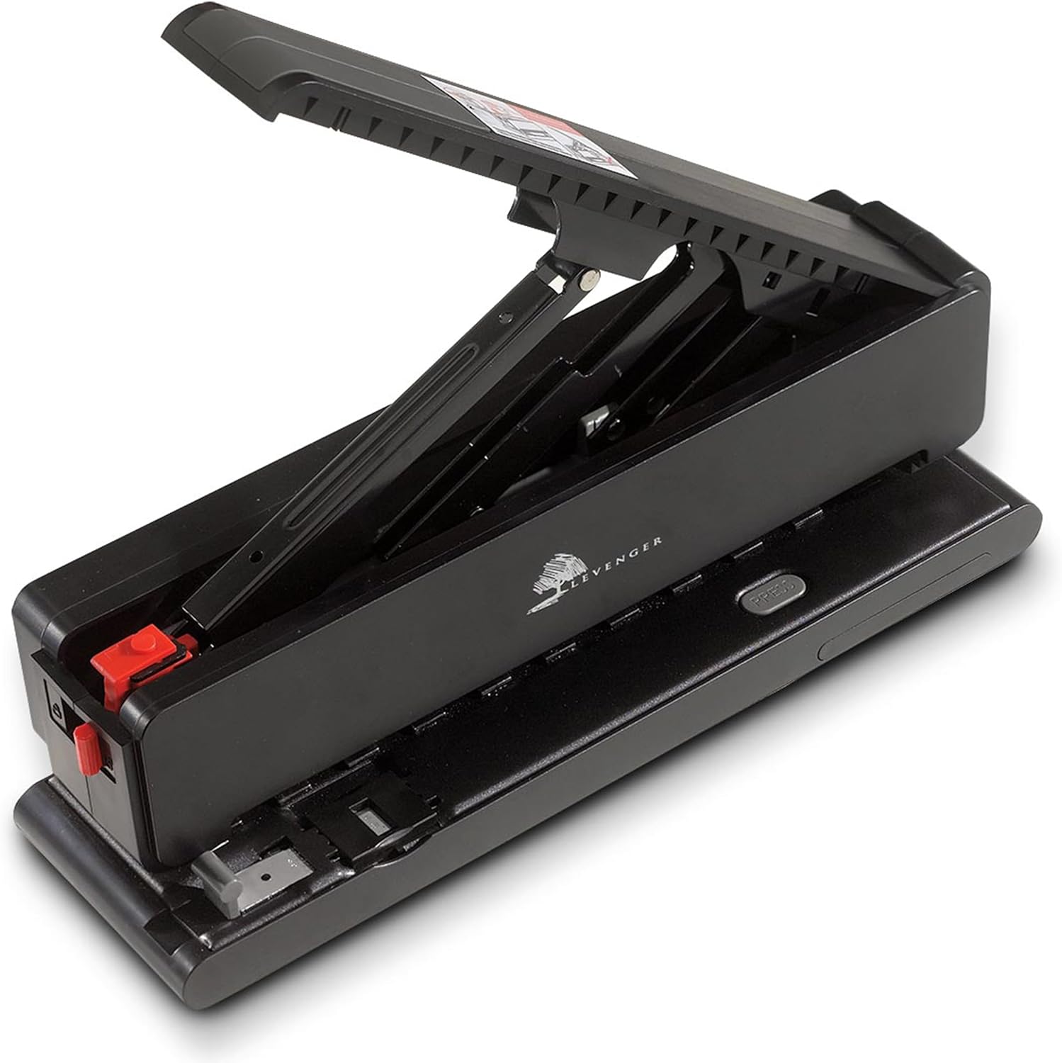 Levenger Circa Leverage Discbound Hole Punch, Heavy-Duty Large Paper ...