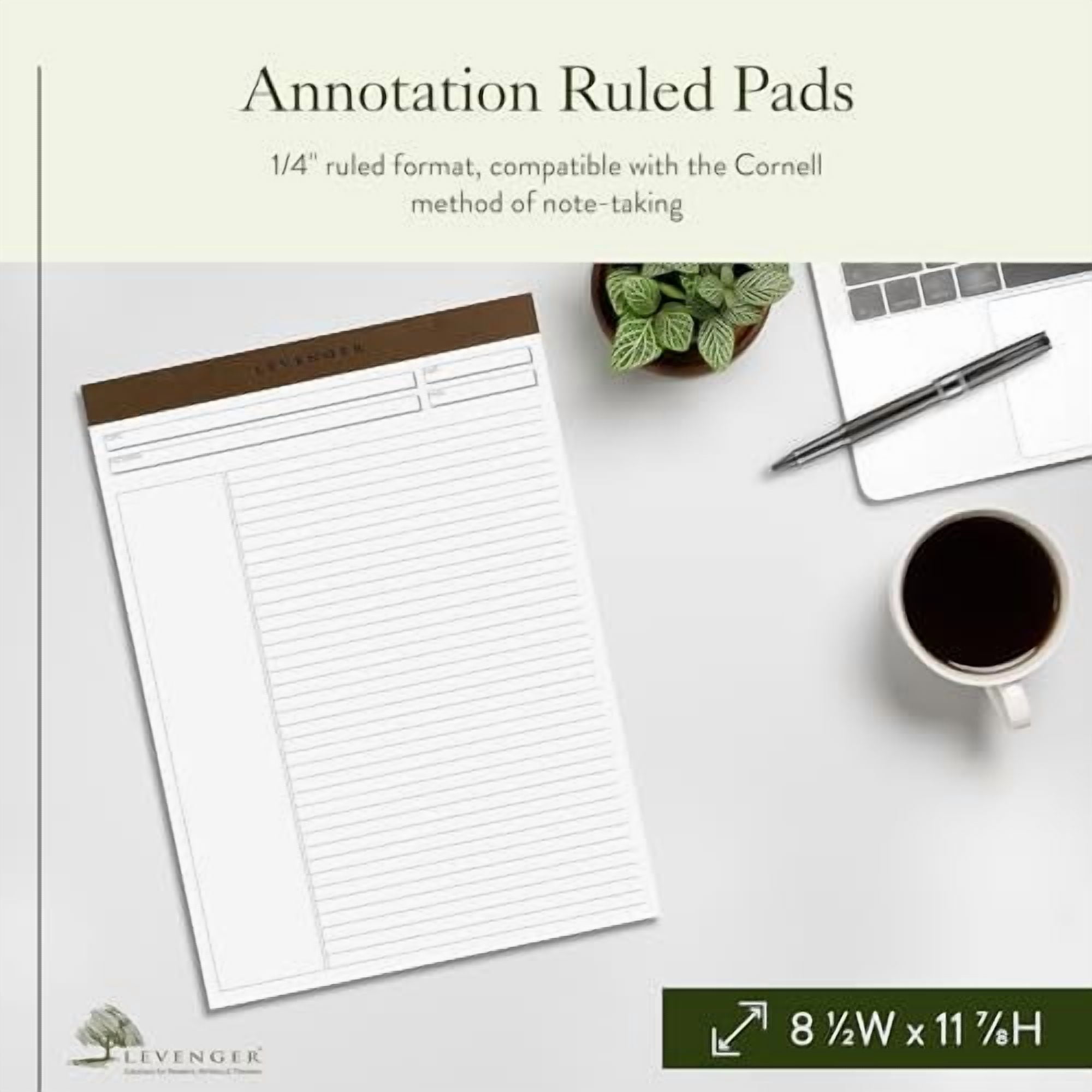 Levenger Freeleaf Annotation Ruled Writing Pads Lined Notepad ...