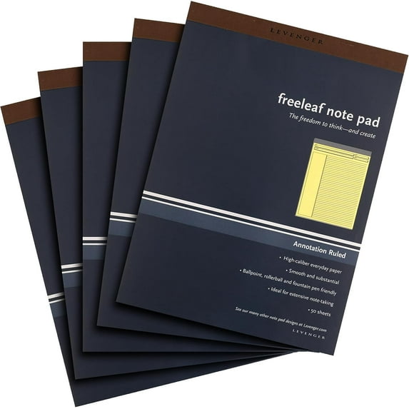 Levenger Freeleaf Annotation Ruled Writing Pads Lined Notepad ...
