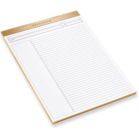 Levenger Freeleaf Luxe Annotation Ruled Writing Pads Lined Gilded ...